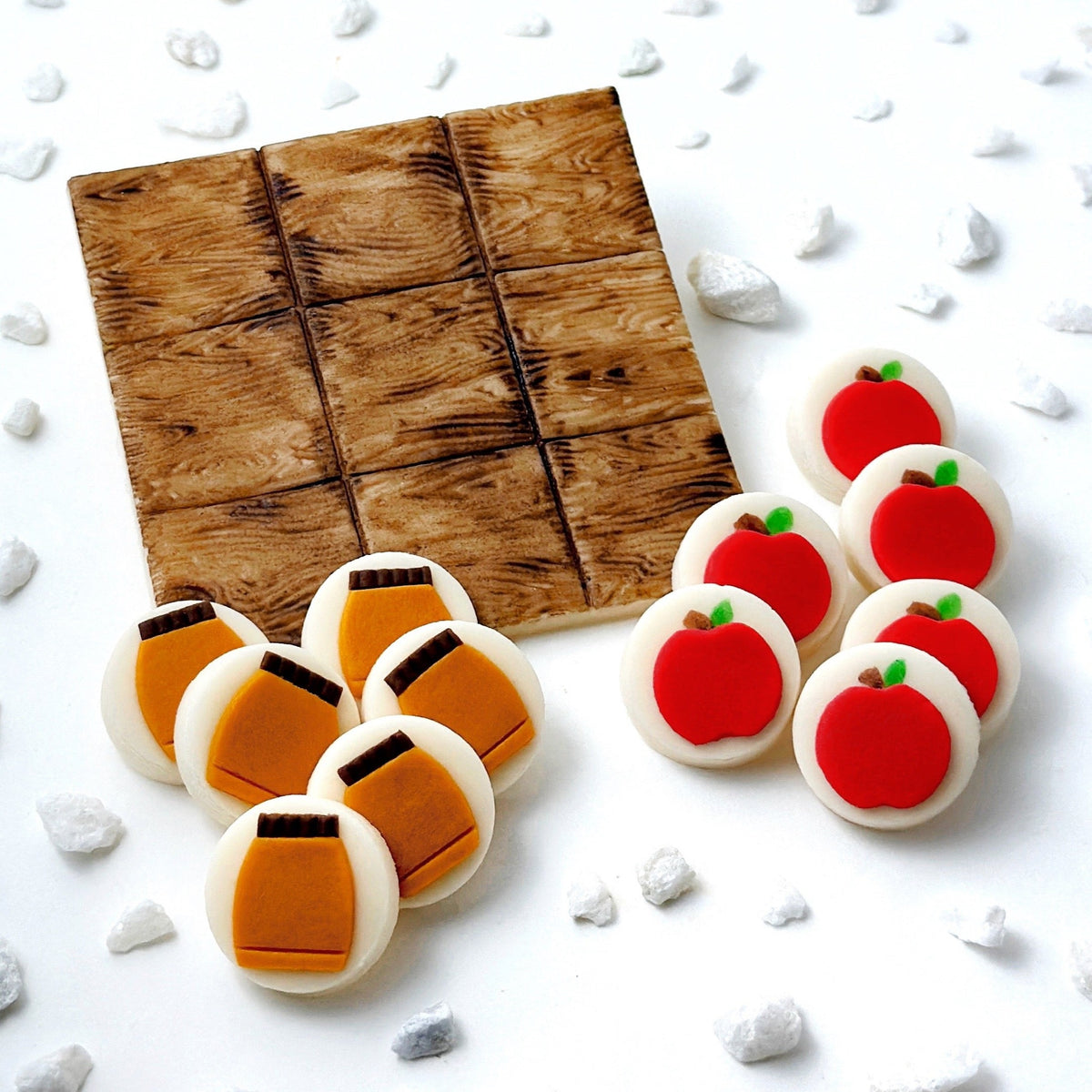 Rosh Hashanah Marzipan Tic Tac Toe Candy| marzipops