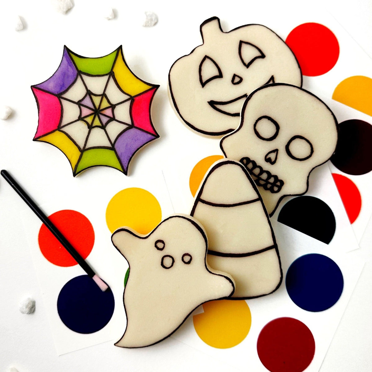 Halloween Paint-Your-Own Candy Tiles Gift | marzipops