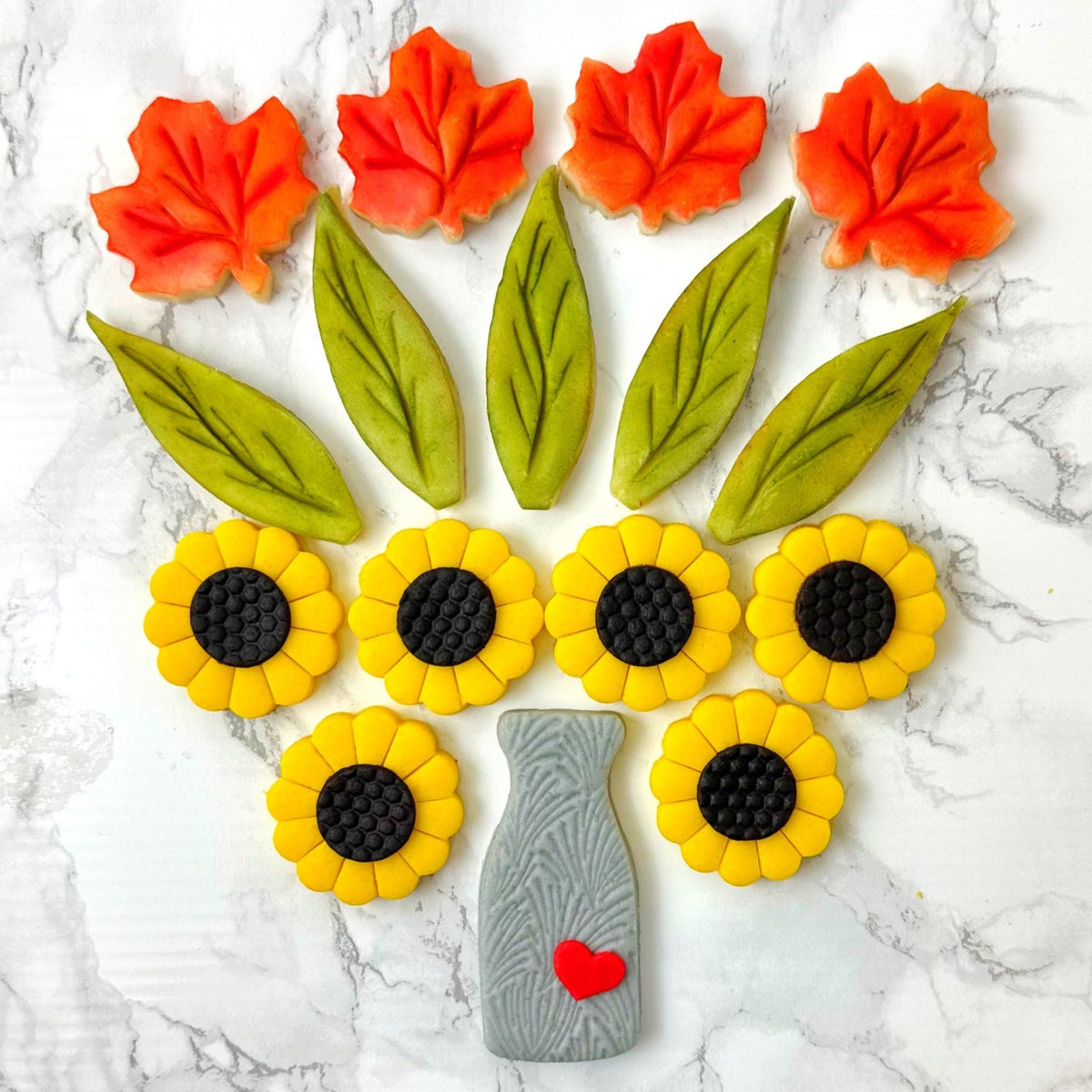 Autumn Flower Marzipan Bouquet | marzipops