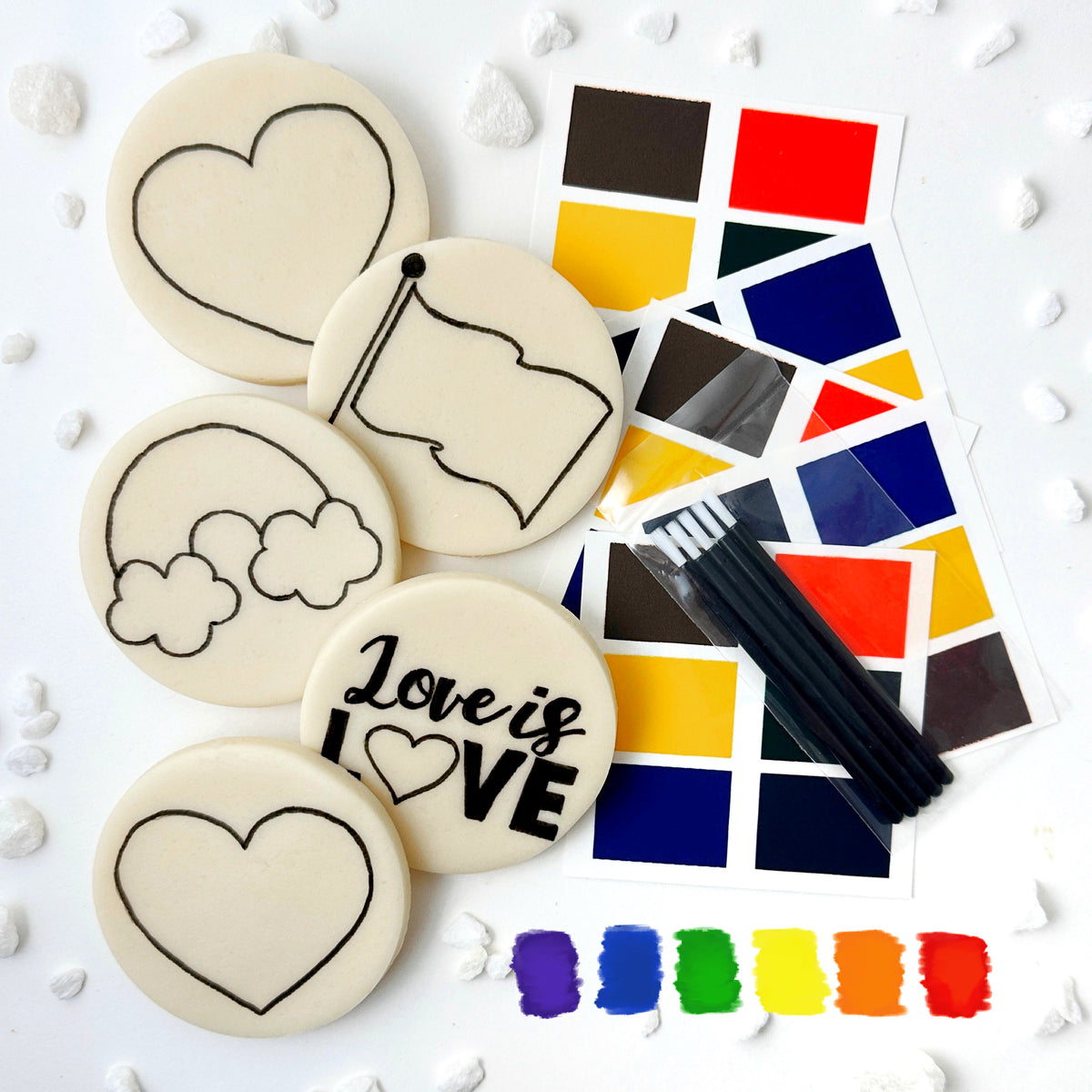 Paint-Your-Own Pride Candy Tiles Gift | marzipops
