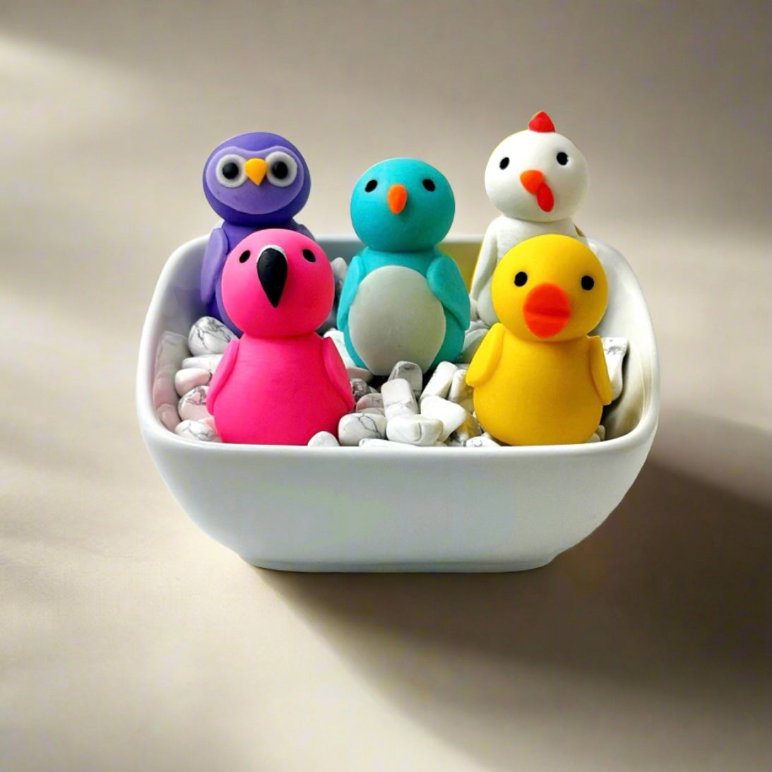 Cutie Bird Animal Marzipan Candy Sculptures | marzipops