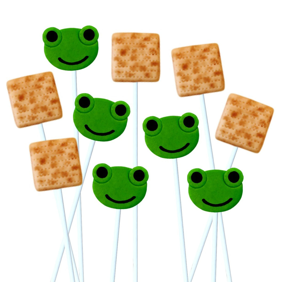 Passover Frog Matzah Marzipan Candy Lollipops Gift | marzipops