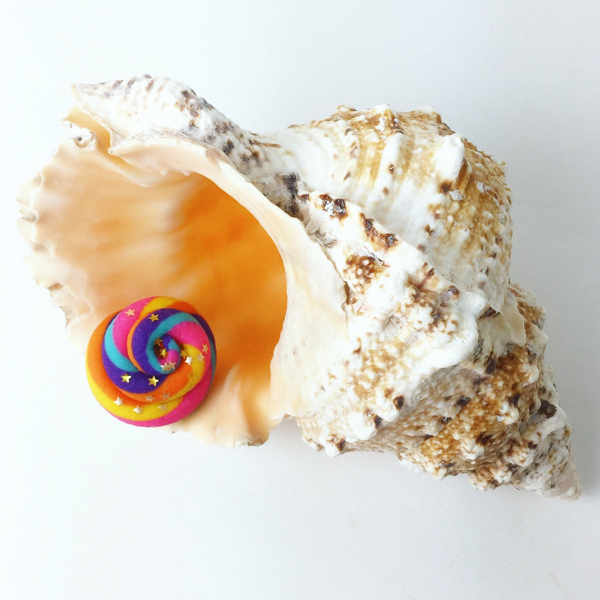 Rainbow Unicorn Poop Marzipan Candy with Gold Stars | marzipops