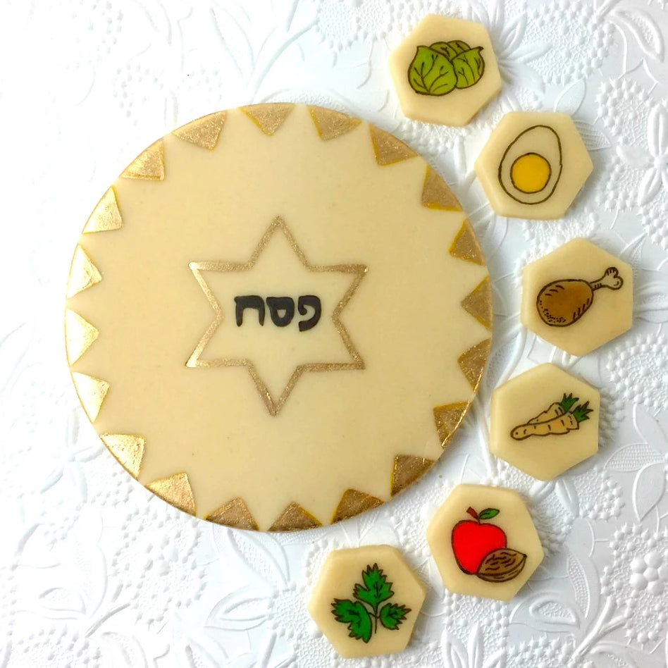 Passover Marzipan Candy Seder Plate Gift | marzipops